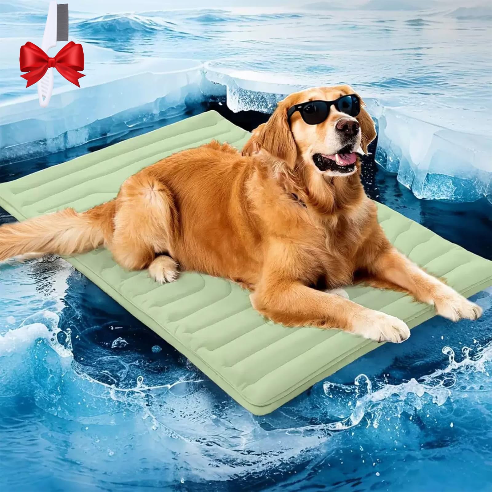 Barkley Cooling Mat, Cooling Crate Pad for Dogs, Machine Washable Large ...