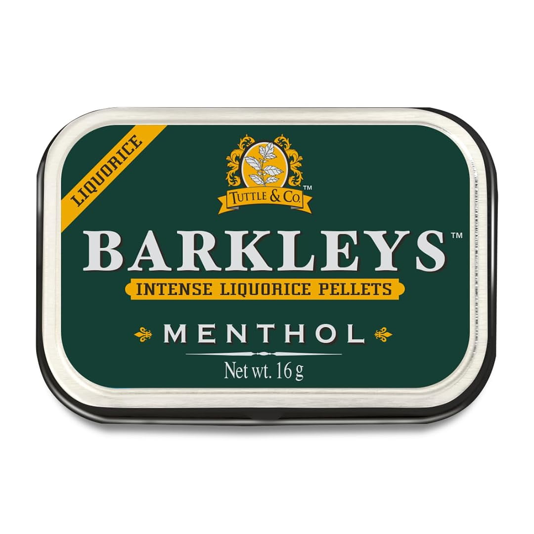 Barkleys Black Licorice Candy BCF26 with Menthol, Licorice Pellets ...