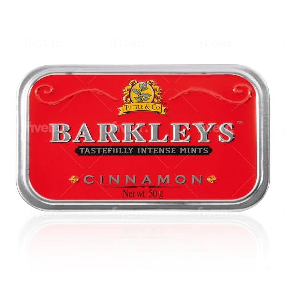 Barkleys Cinnamon Breath Mints -Strong Cool Mint Flavor- Cinnamon Candy ...