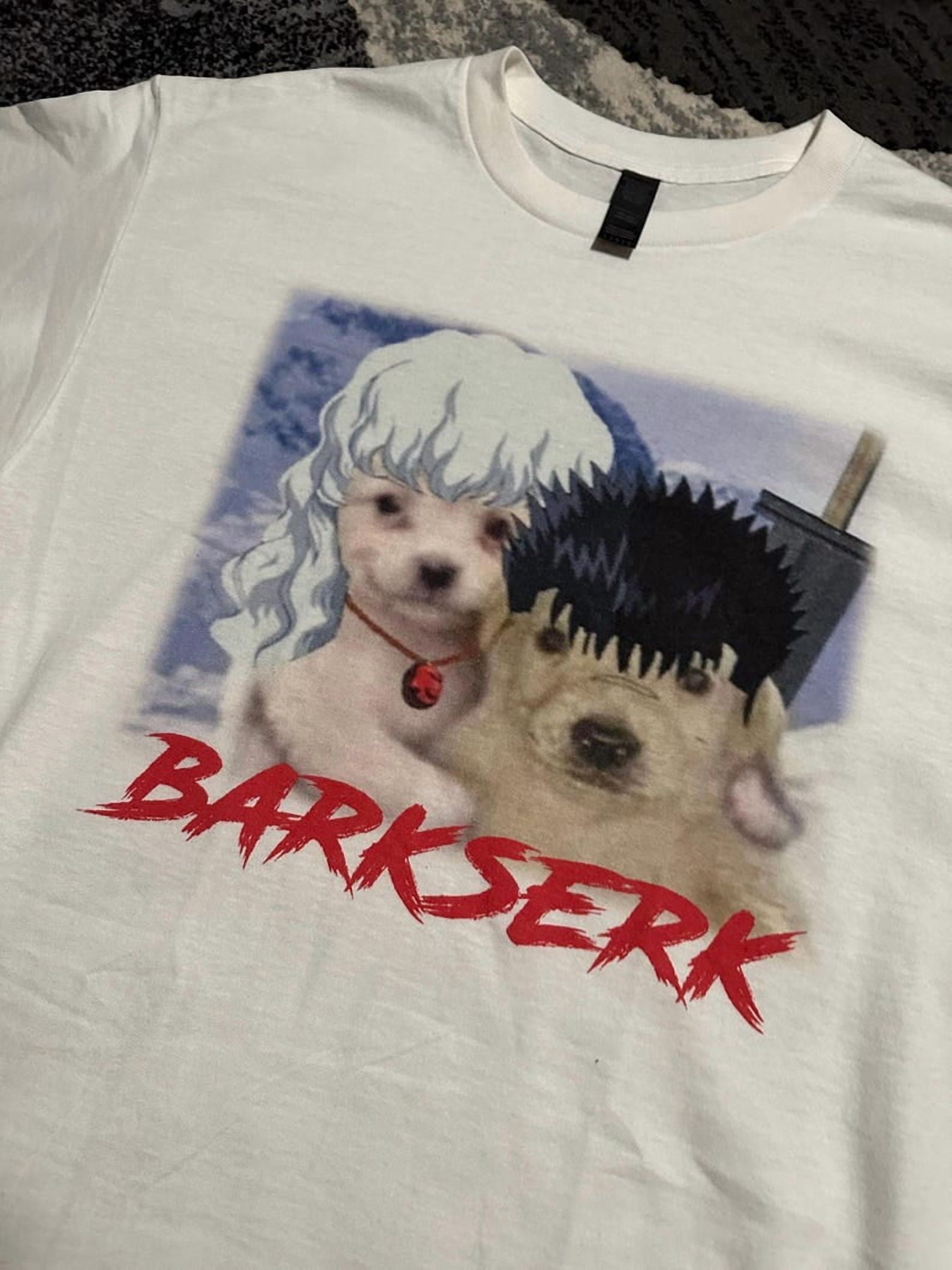 Barkserk Anime Meme Unisex Tee Dog & Anime Manga Lovers, Guts and ...