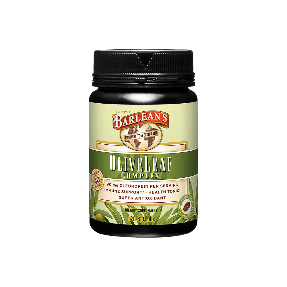 Barlean's All-Natural Olive Leaf Complex Softgels 120 ct - Walmart.com