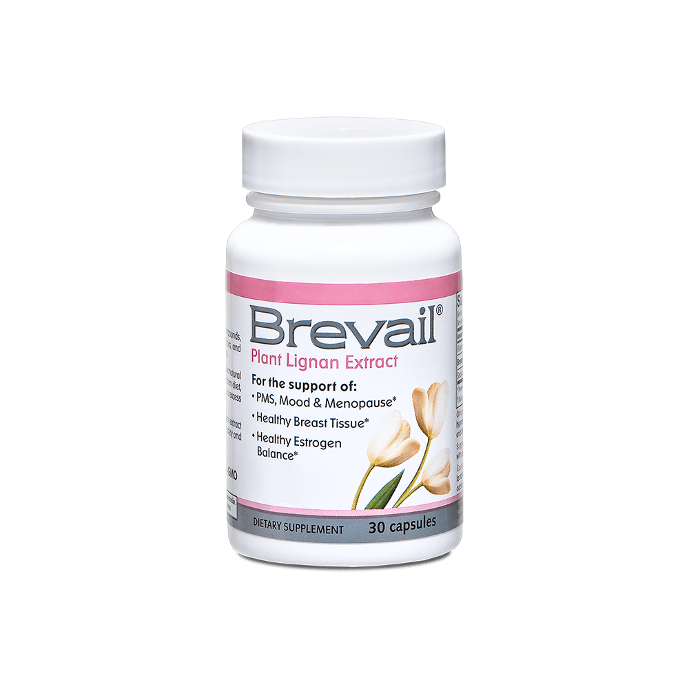 Brevail Proactive Breast Health Supplement, Plant Lignan Extract, 50mg ...