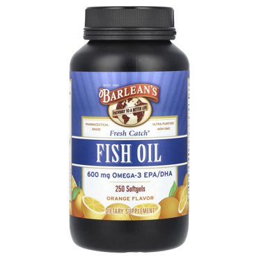 Carlson Finest Fish Oil Lemon-Flavored Purified Supplement Softgels ...
