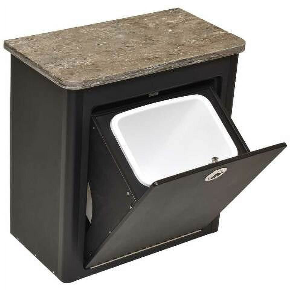 Barletta Pontoon Boat Table Top 107447 | w/ Trash Can Faux Granite ...