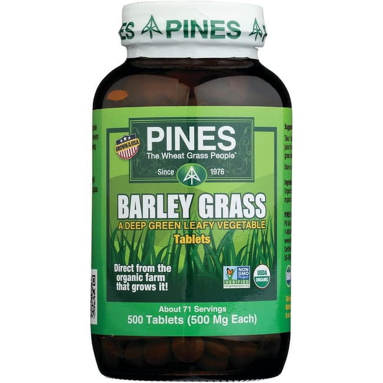 Pines International Organic Barley Grass, 500 Tablets - Walmart.com