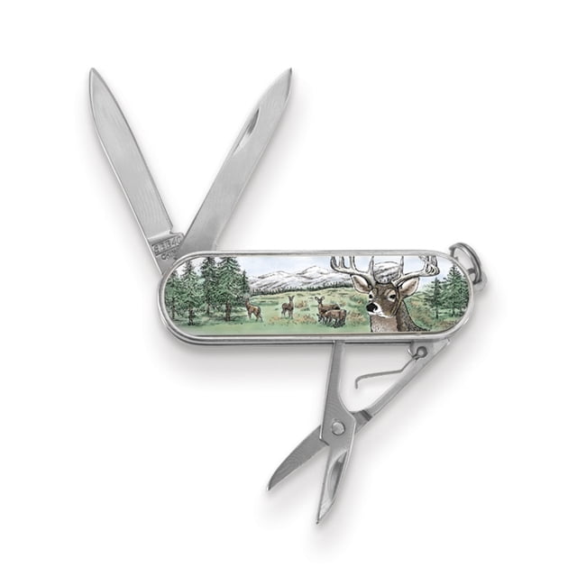 Barlow Designs Color Deer Portrait Multifunction Knife GM14453 ...