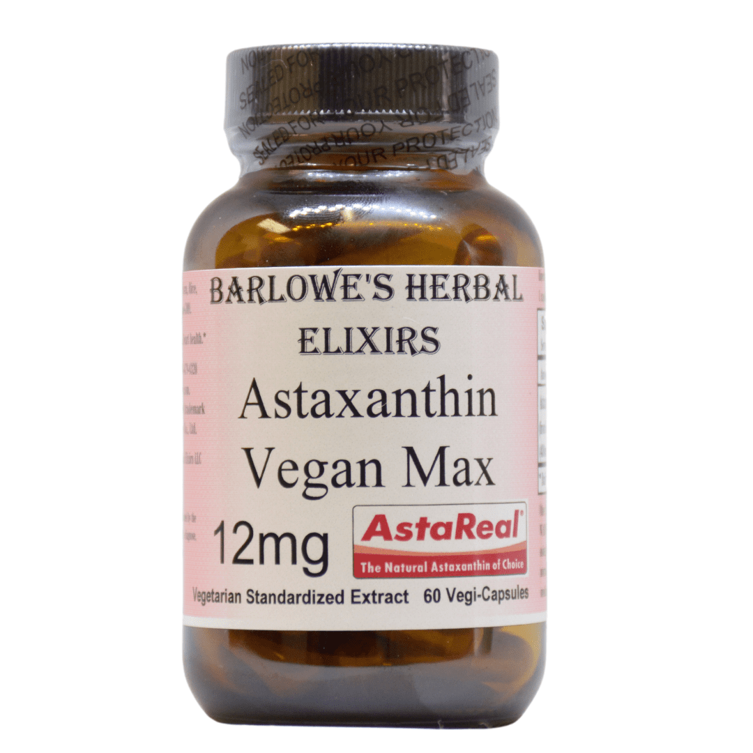 Barlowe's Herbal Elixirs | Astaxanthin Vegan Max | AstaReal® | 12 mg ...