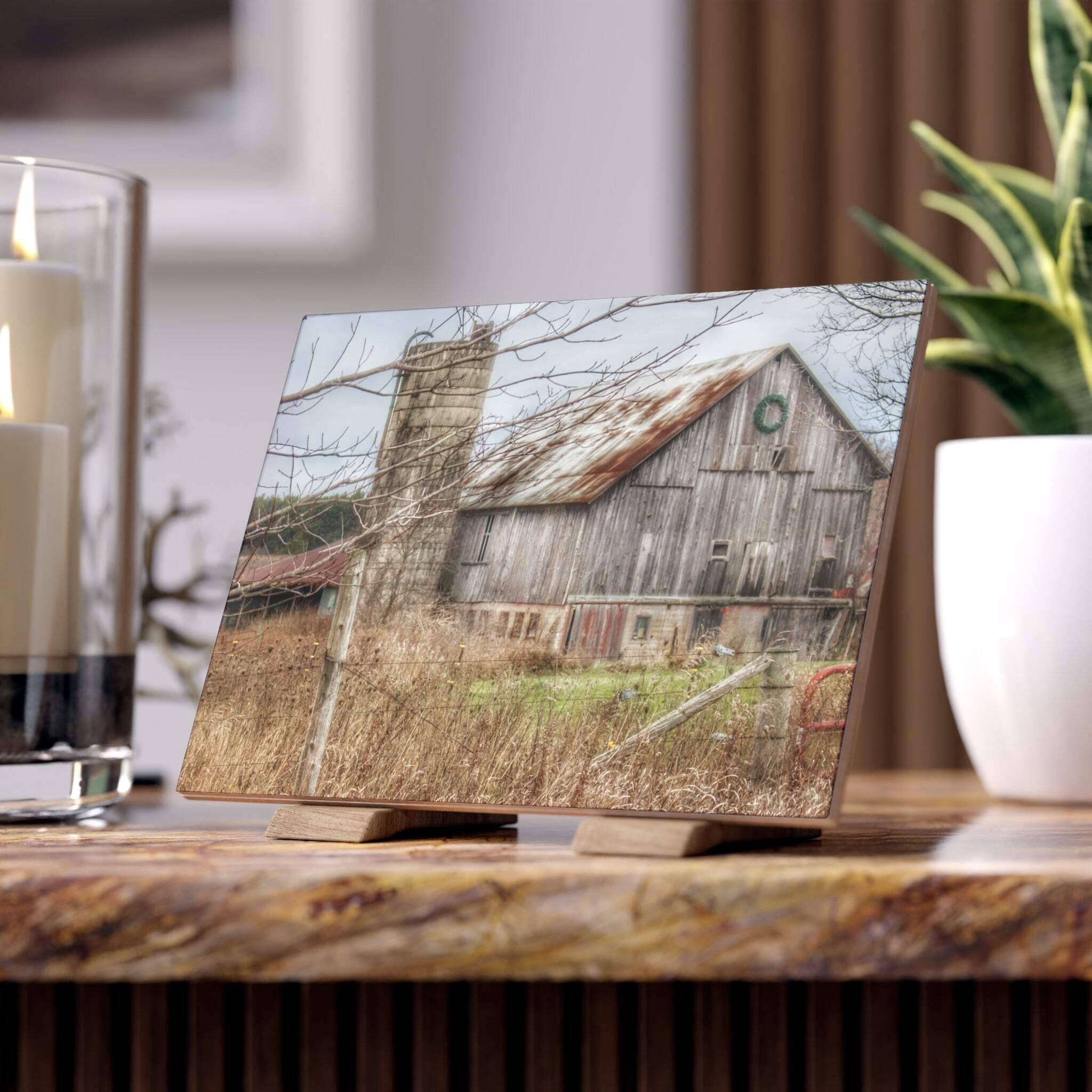 Barn Boutique Rustic Ceramic Wall Tile| Churchill Christmas Barn ...