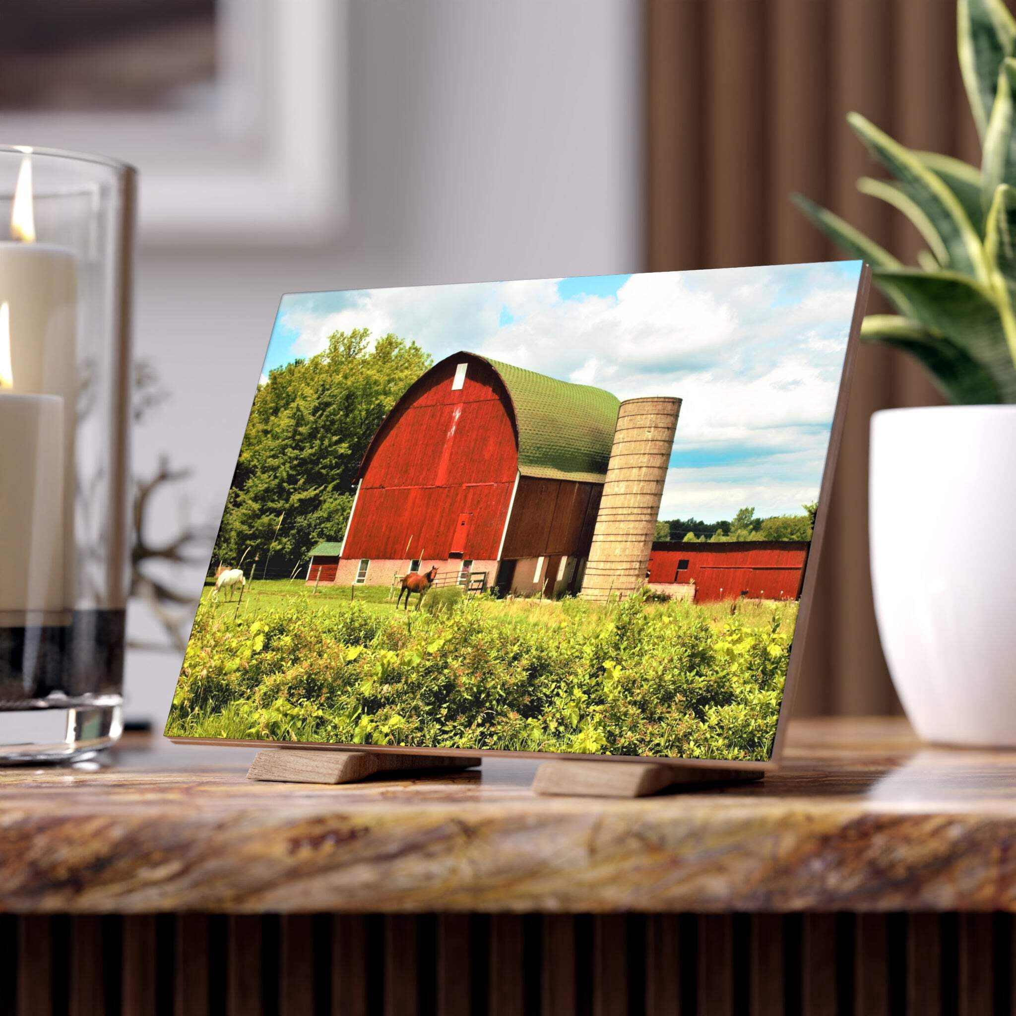 U R There Photography Elmwood Road Red and Horses Rustic Farmhouse ...