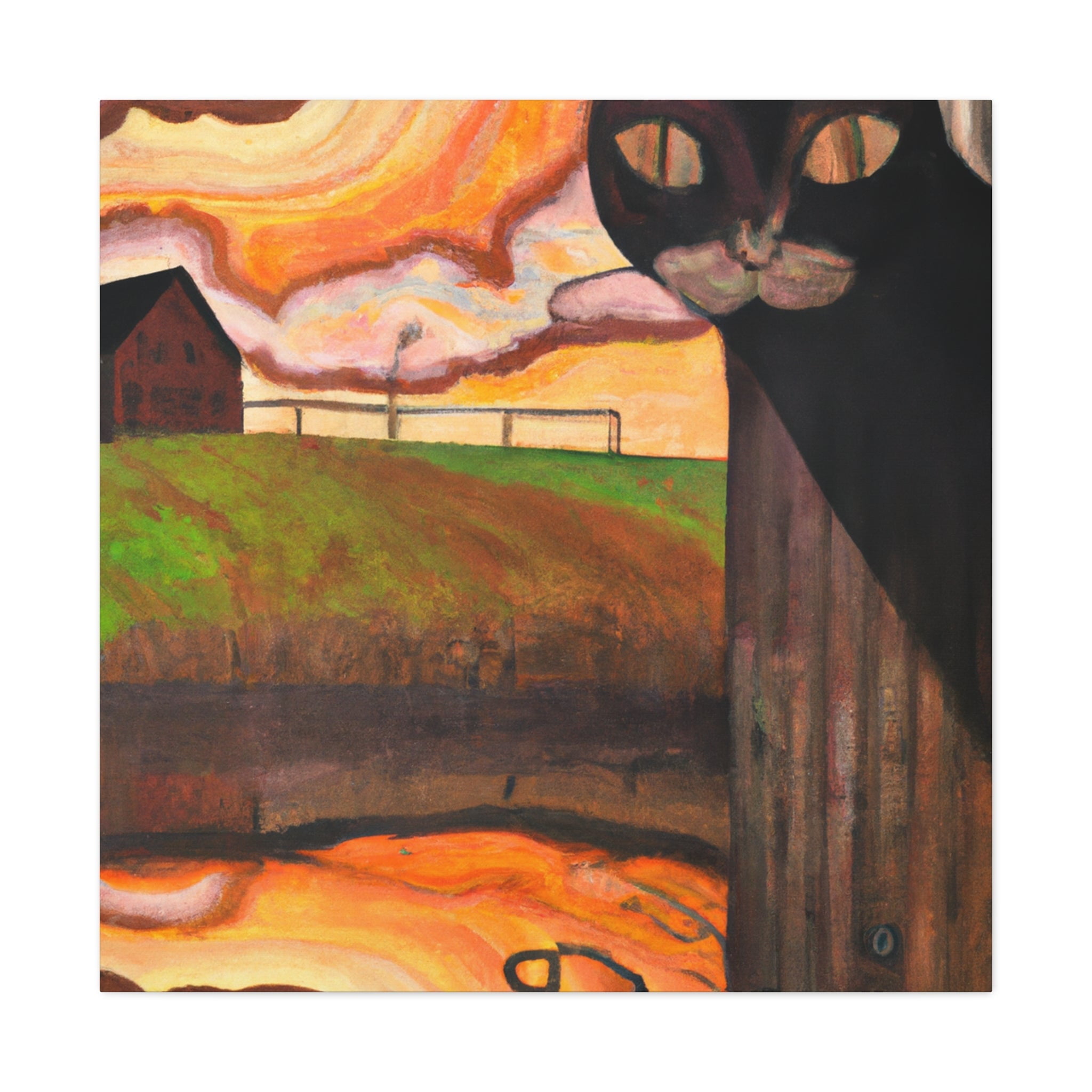 "Barn Cat Dreamscape" - Canvas - Walmart.com