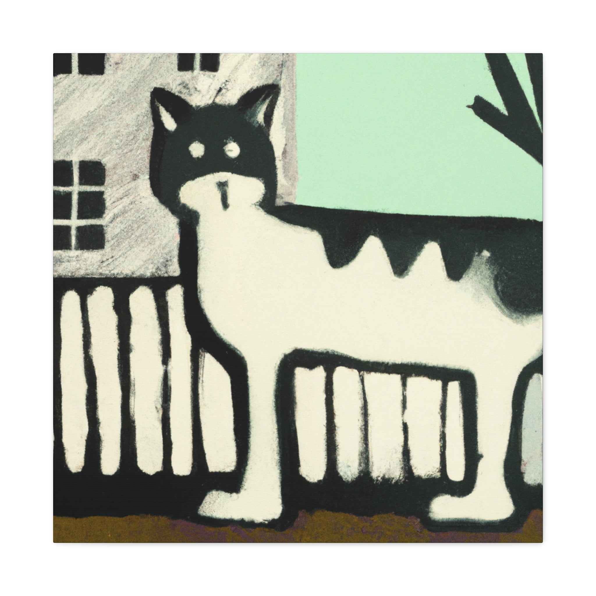 "Barn Cat Friendship Scene" - Canvas - Walmart.com