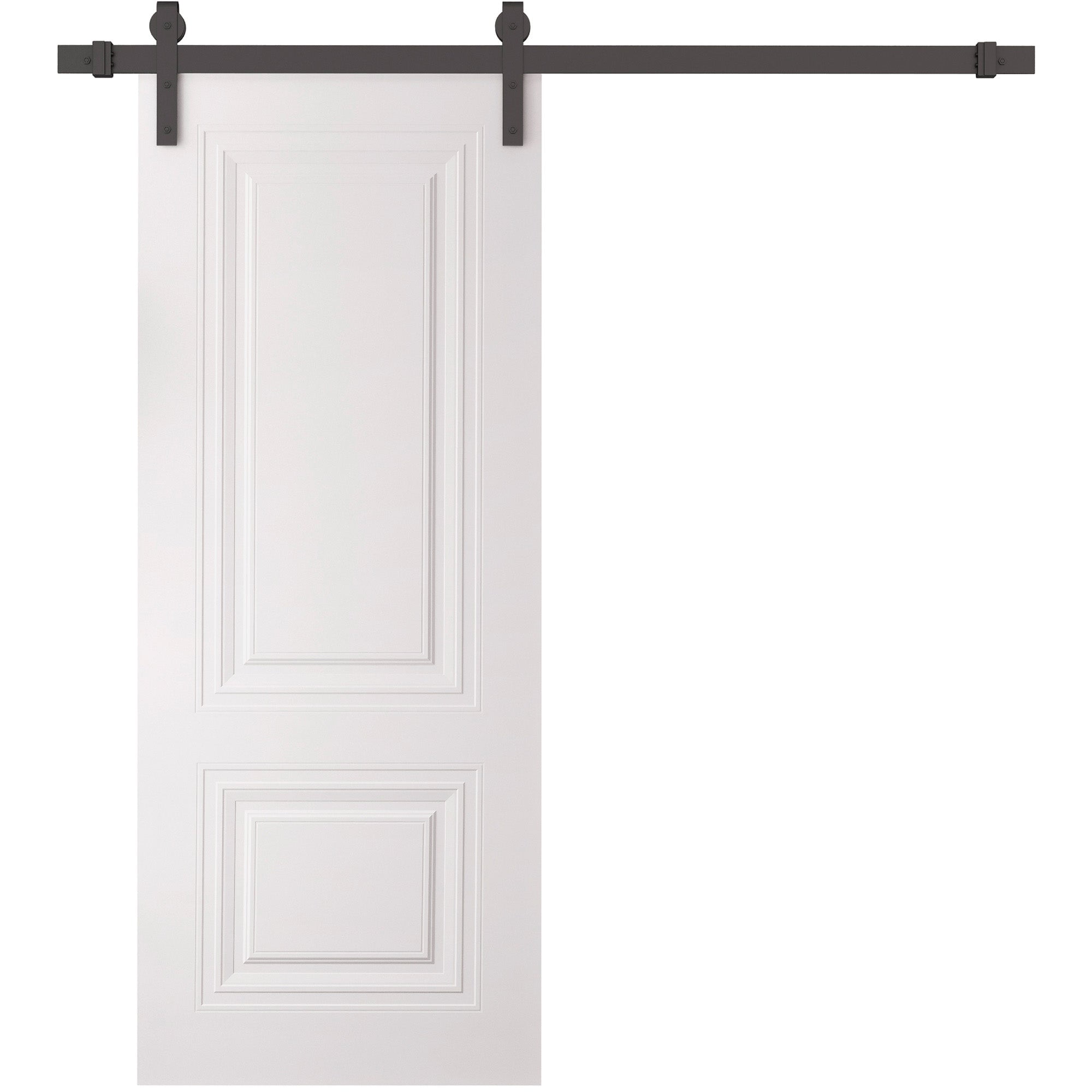 Barn Door 42 x 80 inches | SELECT 2779 White | 8FT Rail Track Heavy ...