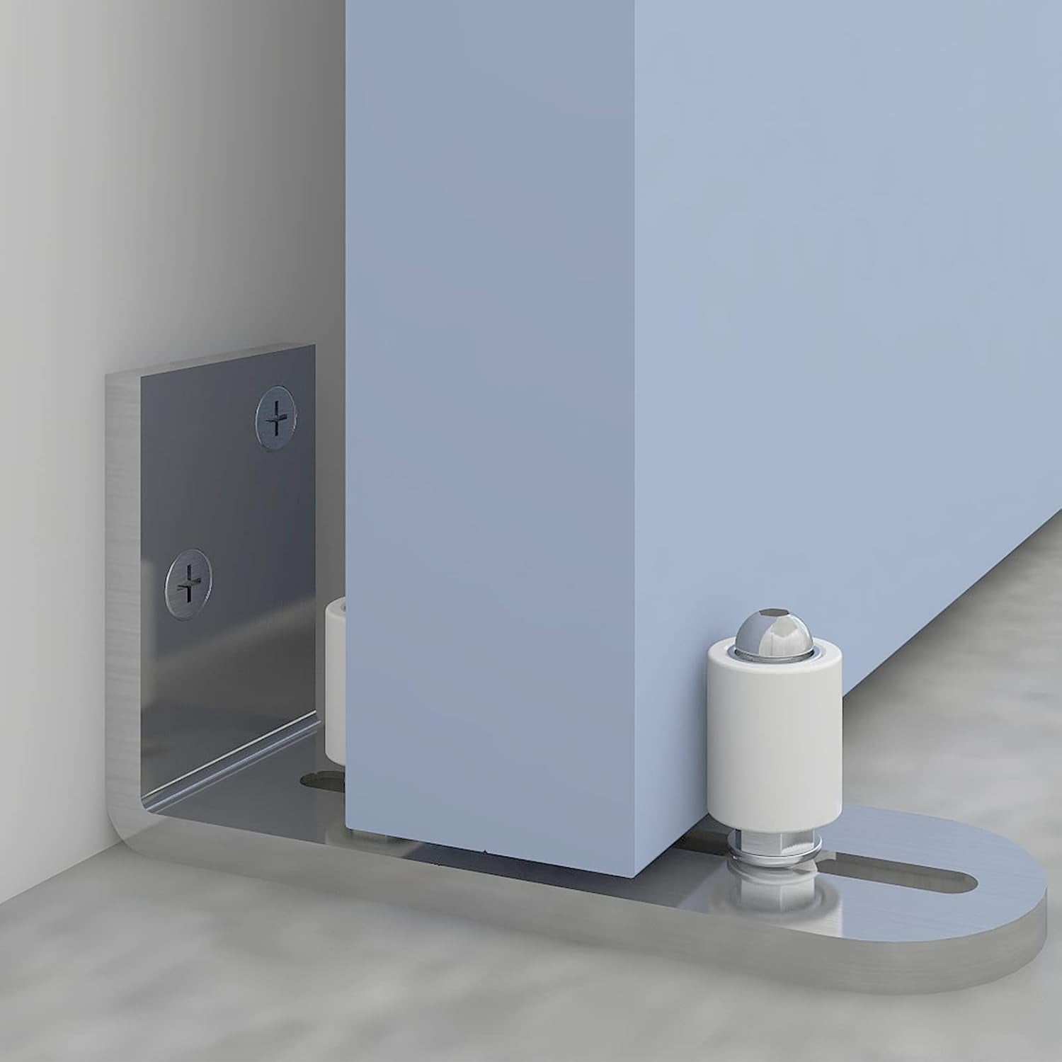 Barn Door Floor Guide With 8 Setup Options, Heavy Duty Construction ...