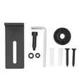 Barn Door Floor Guide Black Carbon Steel Plastic Spraying Barn Door Roller Guide For Store