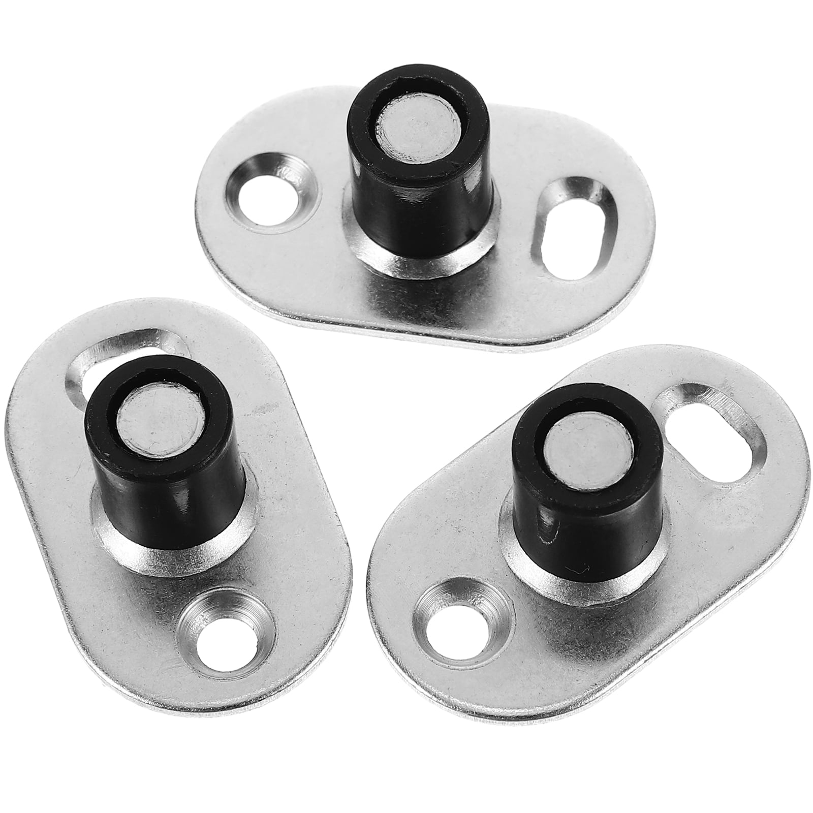 TABLZONE Sliding Door Bottom Guide Stainless Steel Durable Silver 3Pcs ...