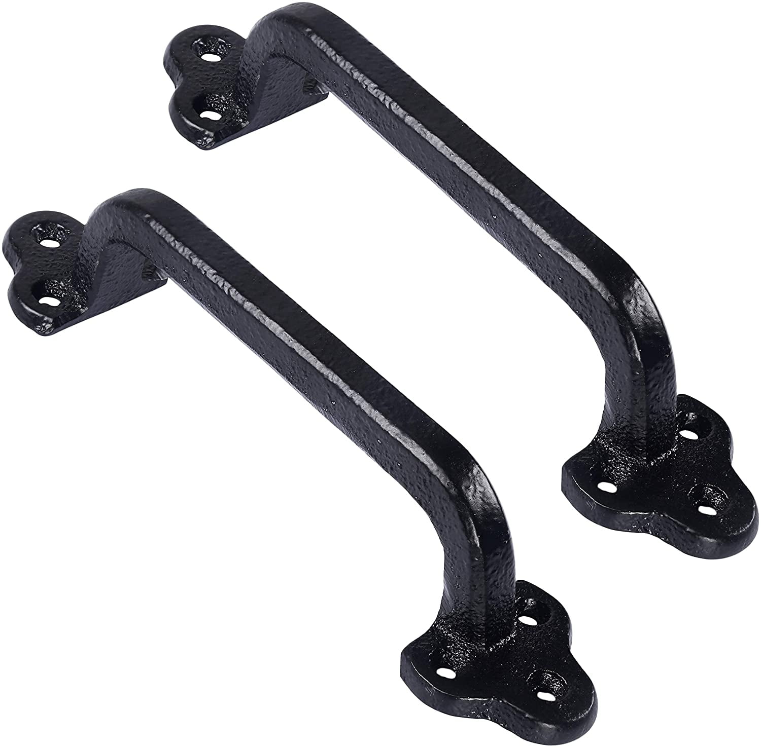 Barn Door Handle, 9" Heavy Duty Rustic Cast Iron Gate Grab Handles and ...