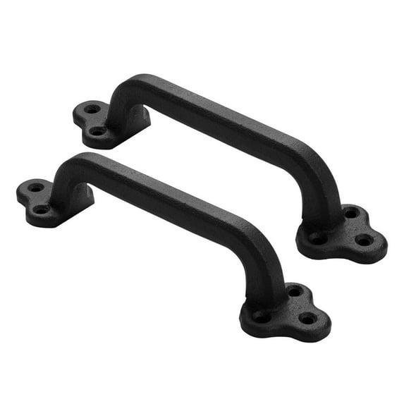 Barn Door Handles 2-Pack, 9 Inch Rustic Gate Pulls - Heavy Duty Carbon ...