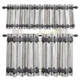 Barn Door Kitchen Curtains Set for Windows, Vintage Grey Farmhouse ...