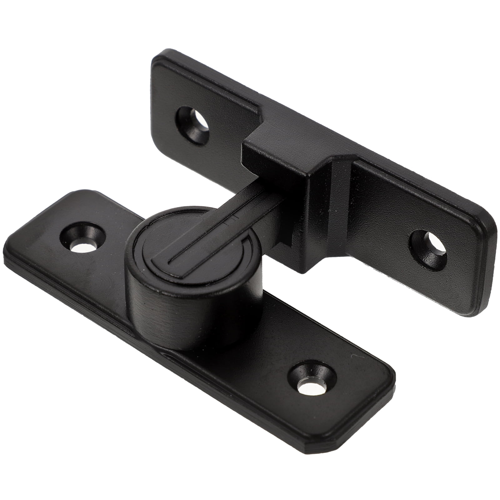 Black Barn Door Lock with 90 Degree Rotatable Buckle for Home Security ...