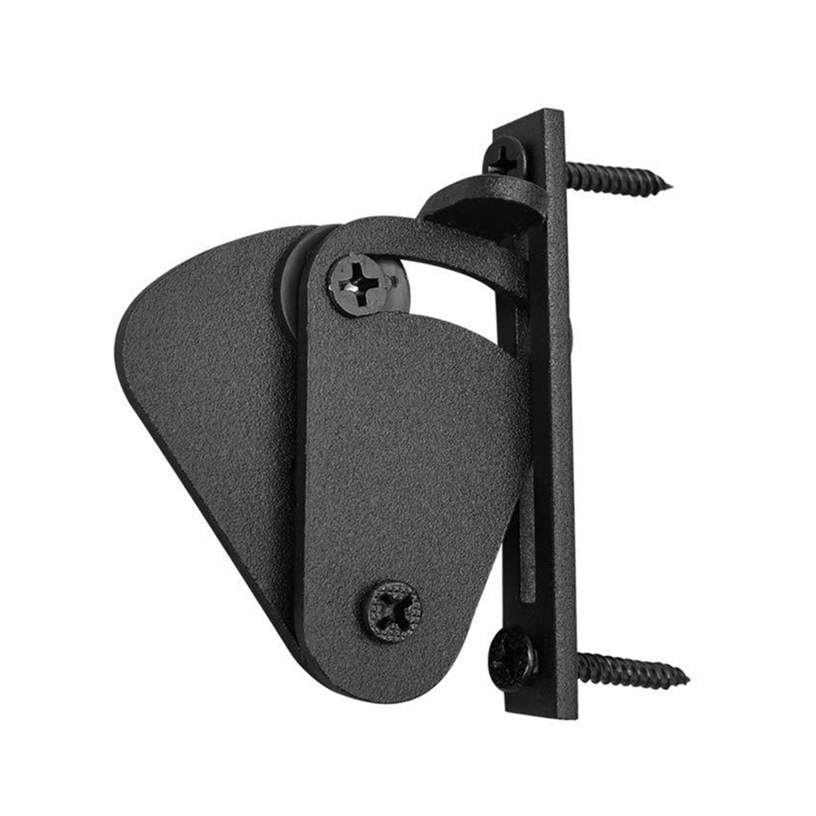 Barn Door Latch Black Frosted Carbon Steel Glossy Decorative Practical ...