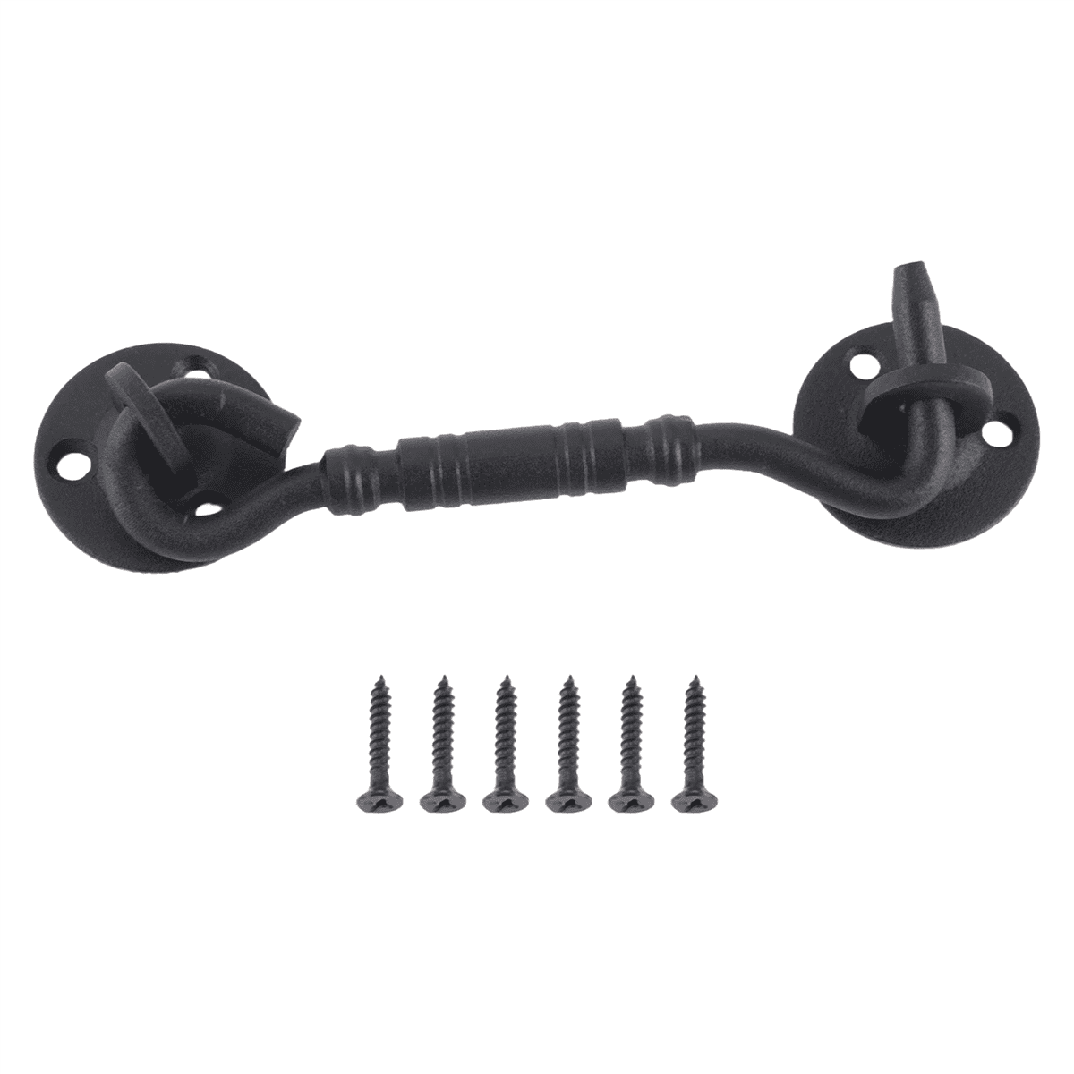 Barn Door Lock, 4 Inch Stainless Steel Hook & Eye Latch with Mounting ...