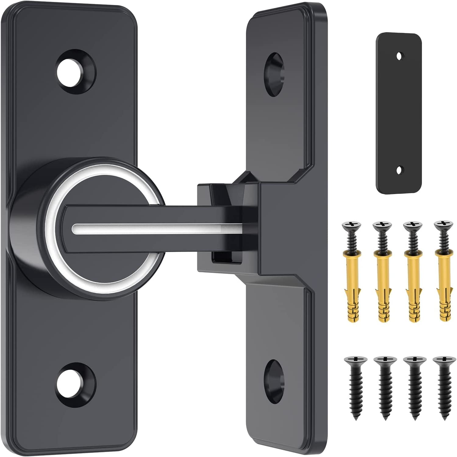 Barn Door Lock Hardware, Heavy Duty 90 Degree Latches, Security Door ...