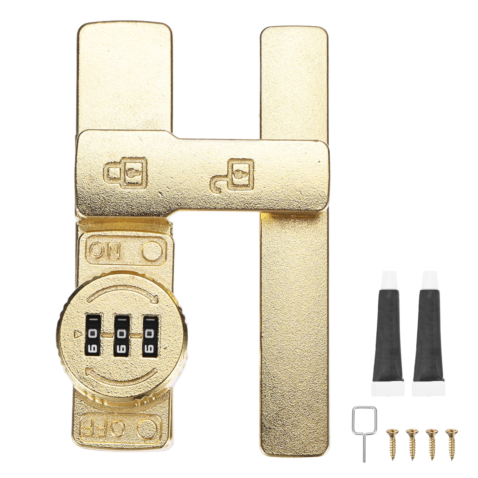 Barn Door Lock Latch, 180 Degree High-Security Zinc Alloy Flip Barn ...