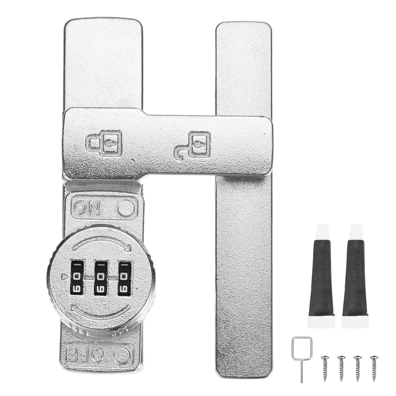 Barn Door Lock Latch, 180 Degree High-Security Zinc Alloy Flip Barn ...