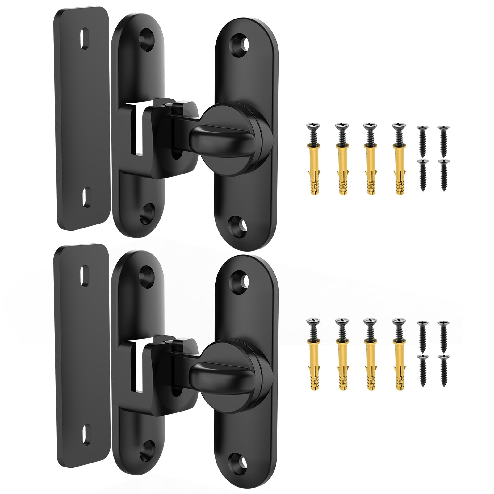 Barn Door Lock - Small 90/180 Degree Flip Sliding Door Latch Heavy Duty ...