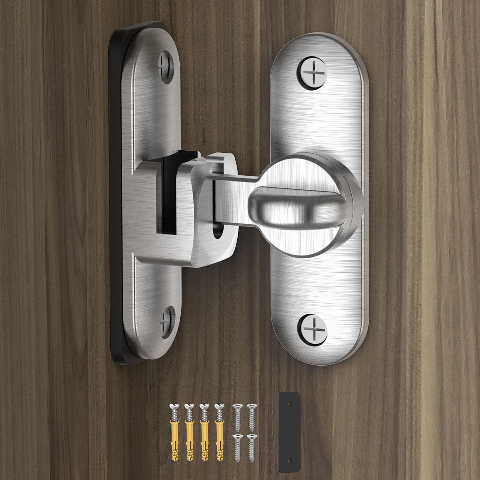 Barn Door Lock - Small 90/180 Degree Flip Sliding Door Latch Heavy Duty ...