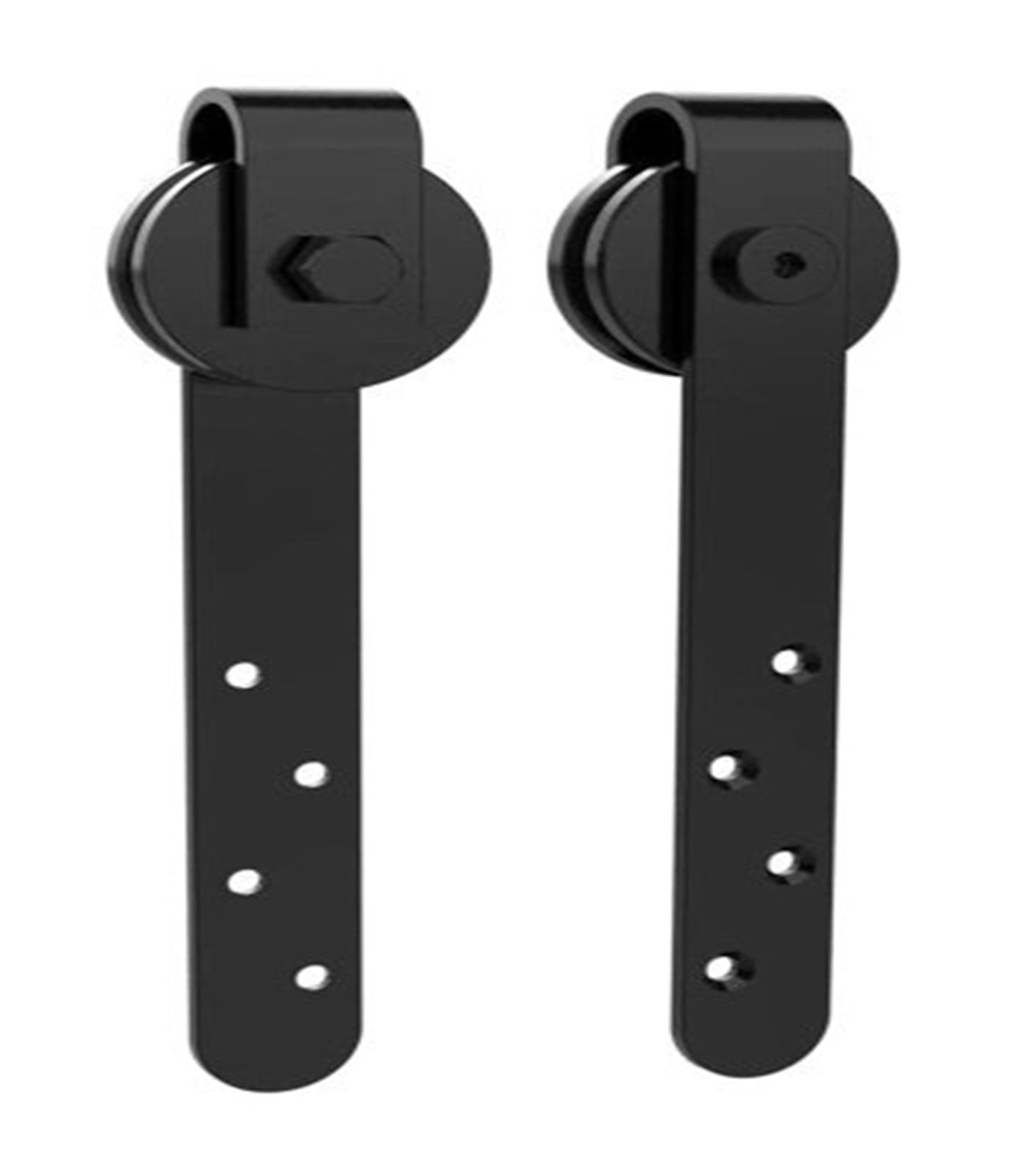Barn Door Roller Hardware Hanging Rail Set, Silent Sliding Smooth 1/2 ...