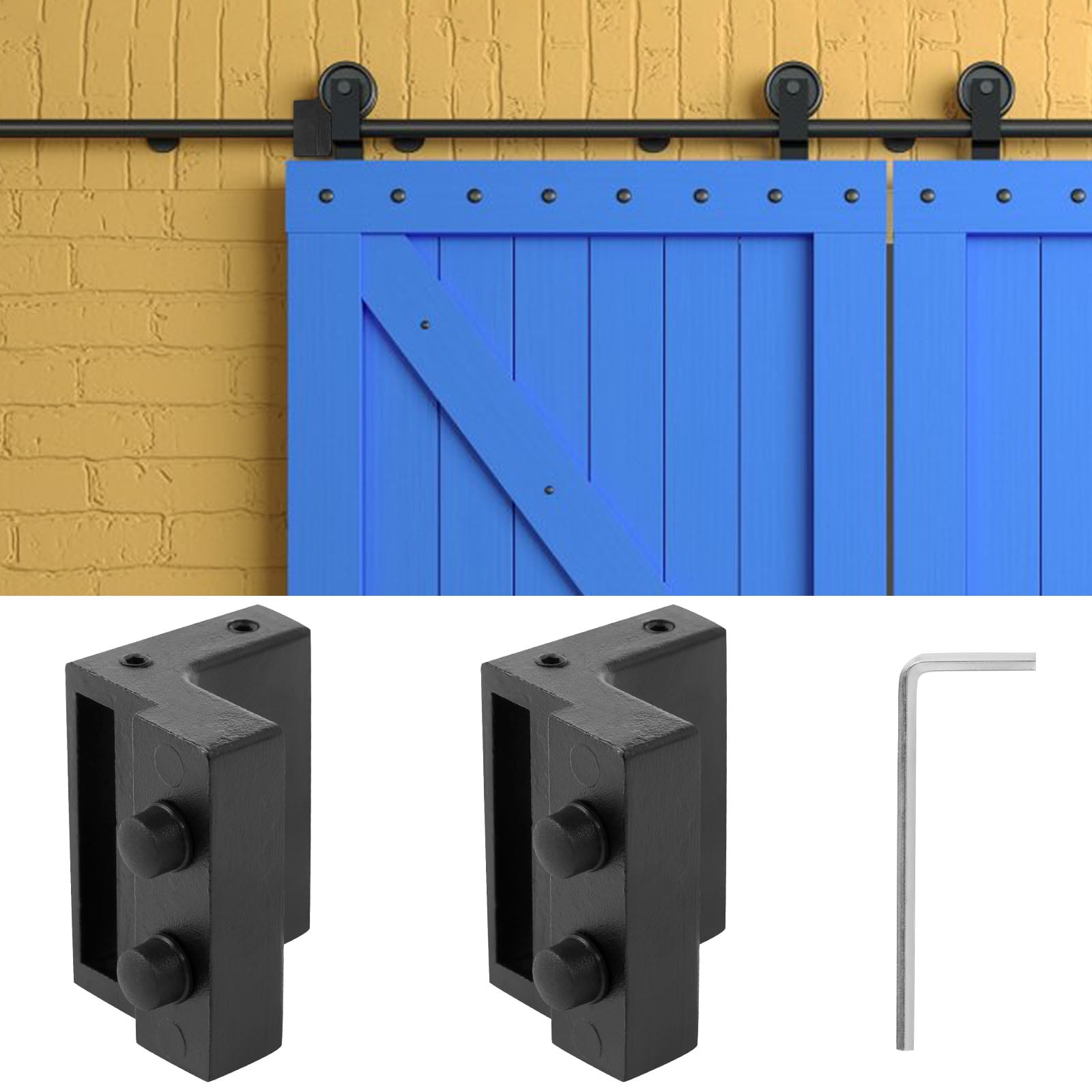 Barn Door Stopper Plastic Barn Roller Stopper with L Shape Spanner ...