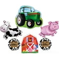 Barn Farm Animals Birthday Party Cow, Pig, Tractor, Barn Balloons ...