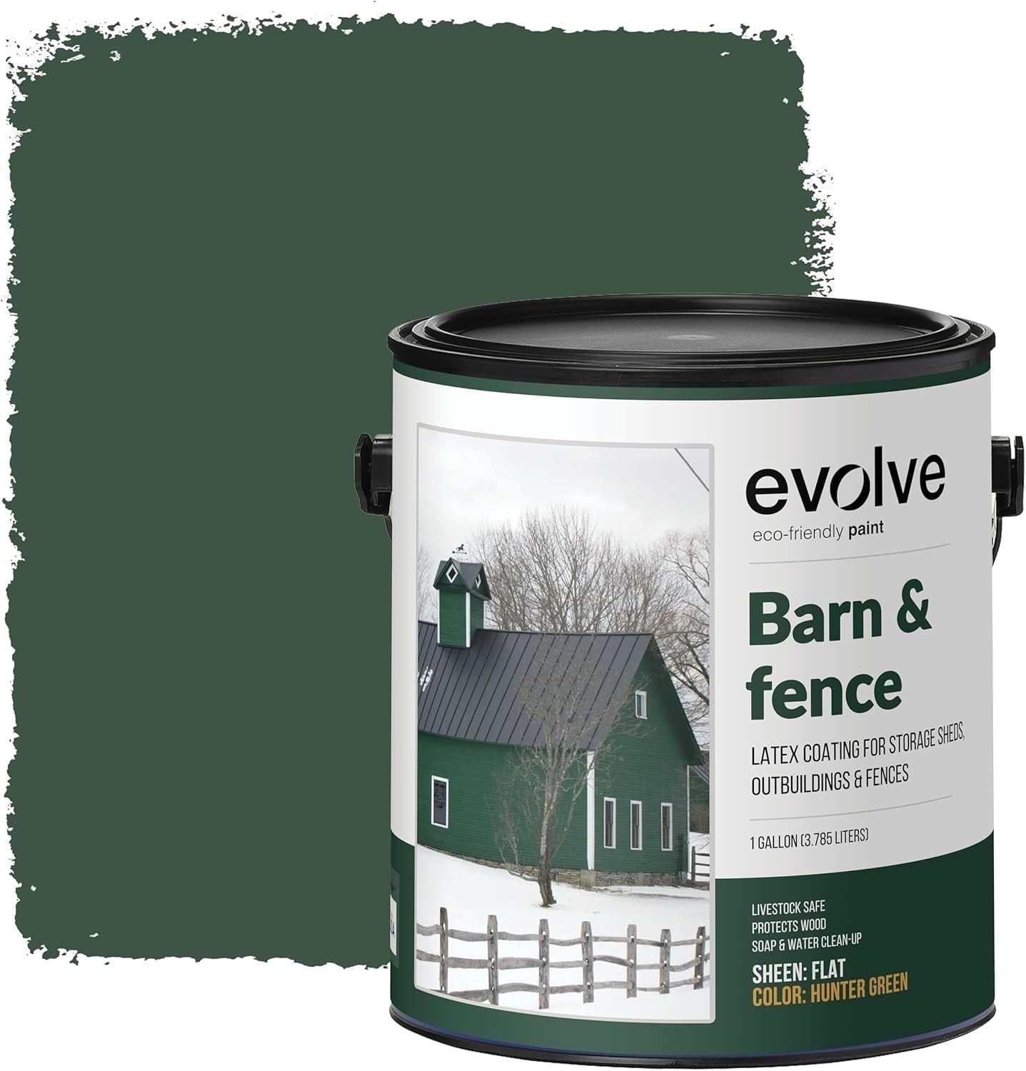 Evolve Barn & Fence Latext Paint, High Durability and Scratch-Resistant ...