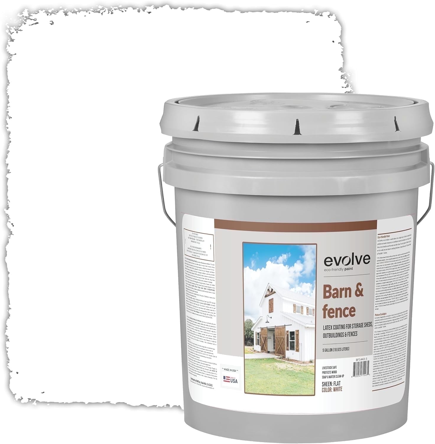 Evolve Barn & Fence Latext Paint, High Durability and Scratch-Resistant ...