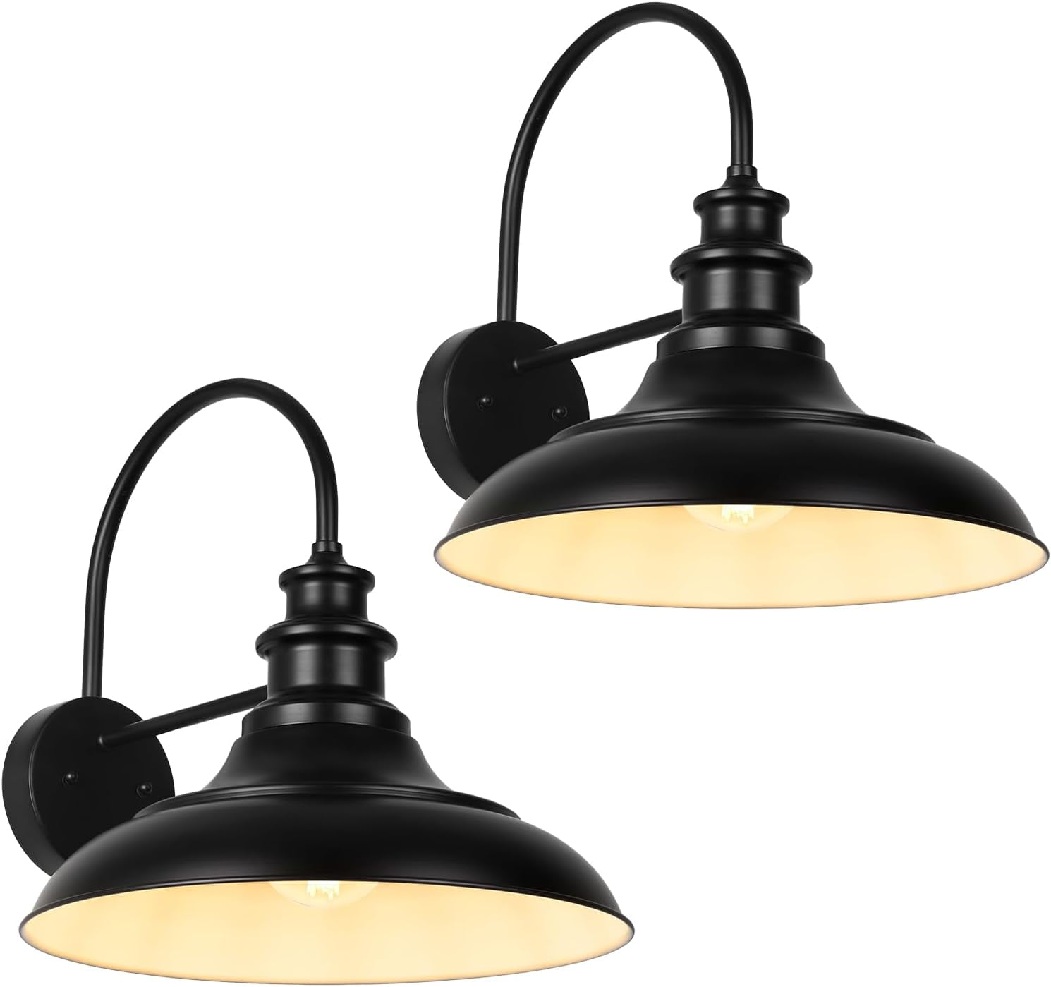 Barn Light Fixtures, 16 Inch Large Dome Farmhouse Exterior Wall Mount ...