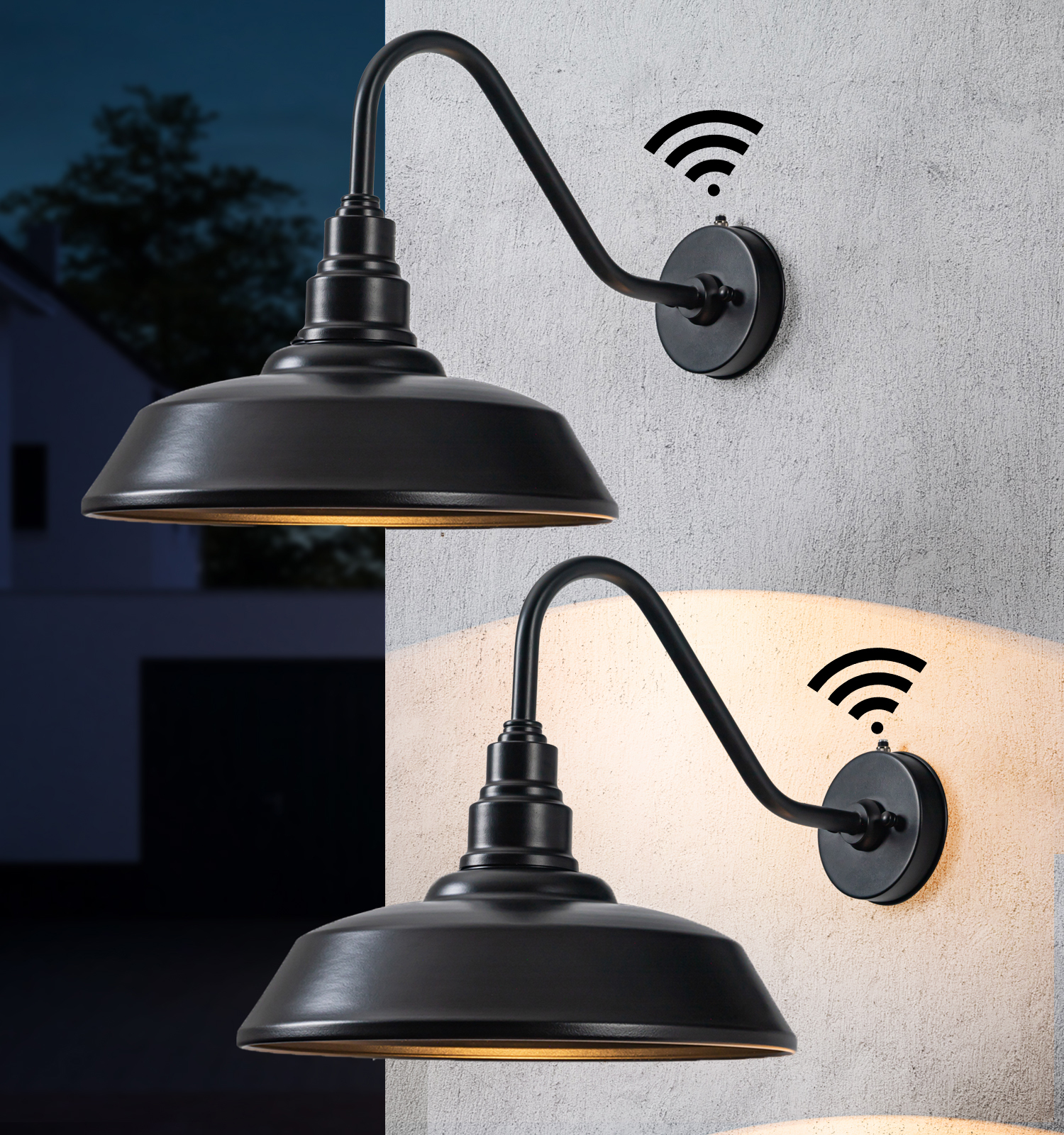 Solar Barn Light Outdoor with 3 Lighting Modes & Motion Sensor Auzev ...