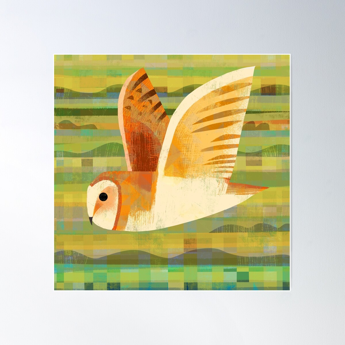 Barn Owl Poster Wall Art, Modern Wall Decor For Living Room Bedroom ...