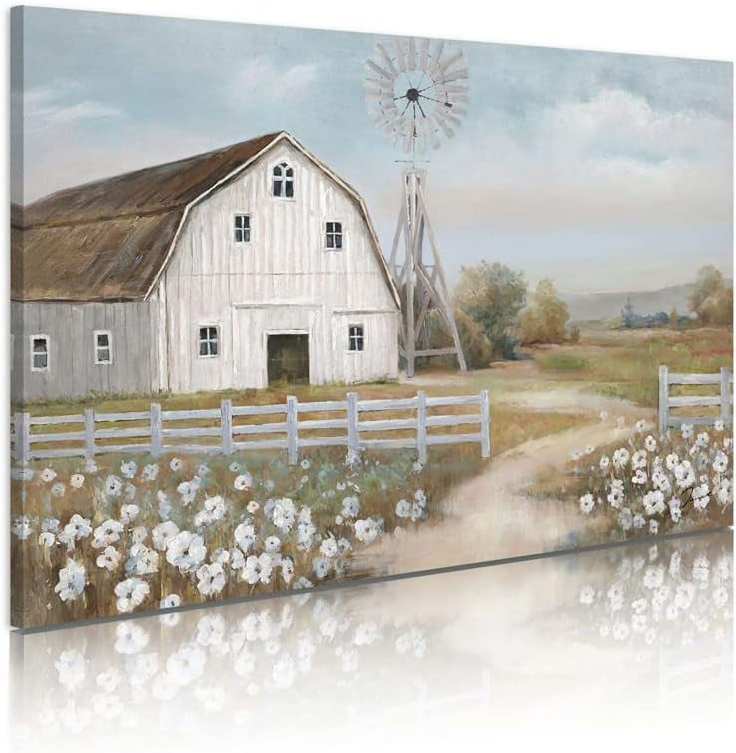 Barn Prints Farmhouse Old Barn Wall Art Handpainted Barn Painting Barn ...