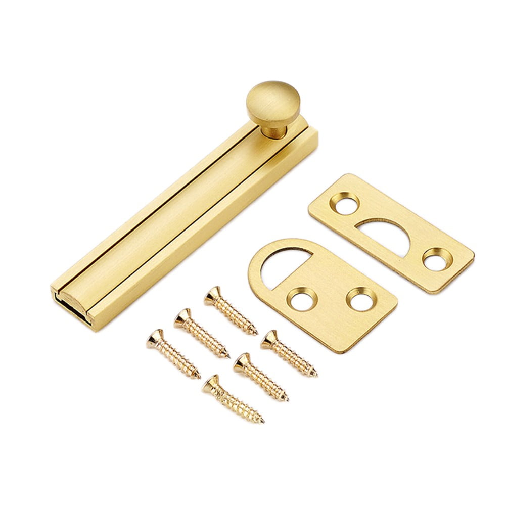 Barn Slide Bolt Door Latch Lock Brass Bathroom Home Security Hardware ...