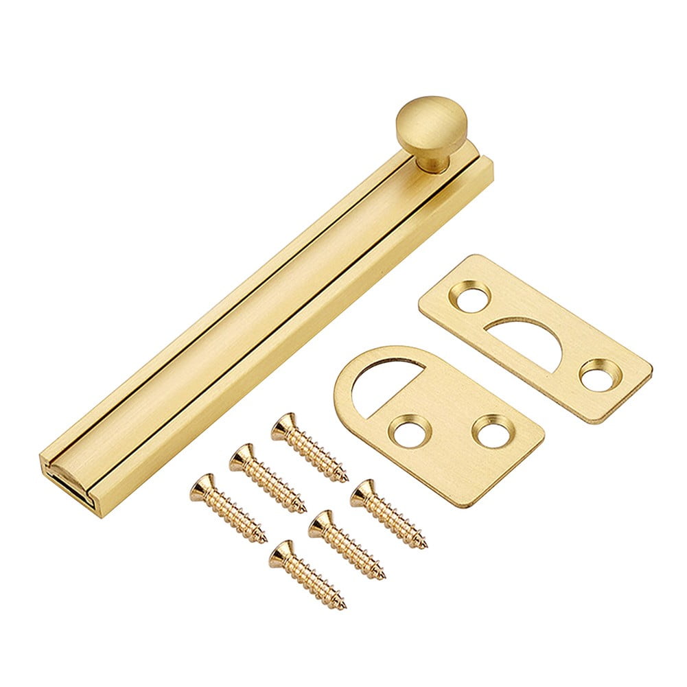 Barn Slide Bolt Door Latch Lock Brass Bathroom Home Security Hardware ...