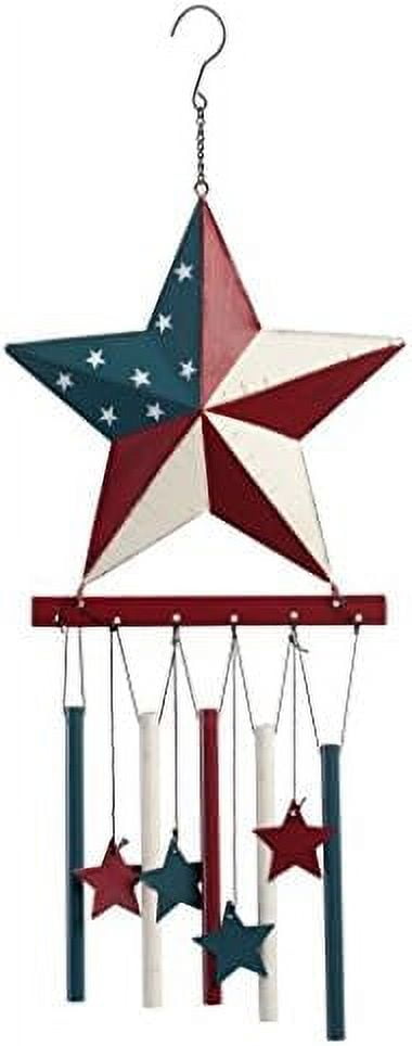 Barn Star Wind Chime By Maple Lane Creations, 8” X 8” And 20” Long ...