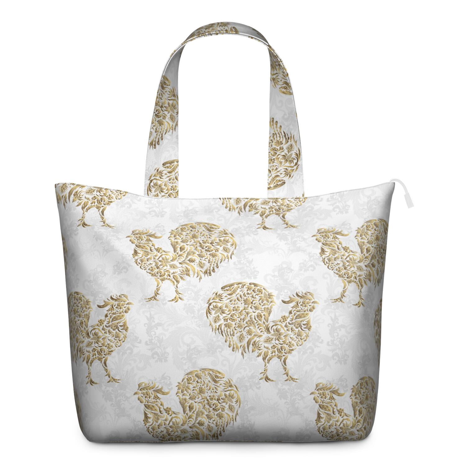 Barn-Themed Chicken Travel Bag for Women, Egg and Rooster Farm Duffel ...