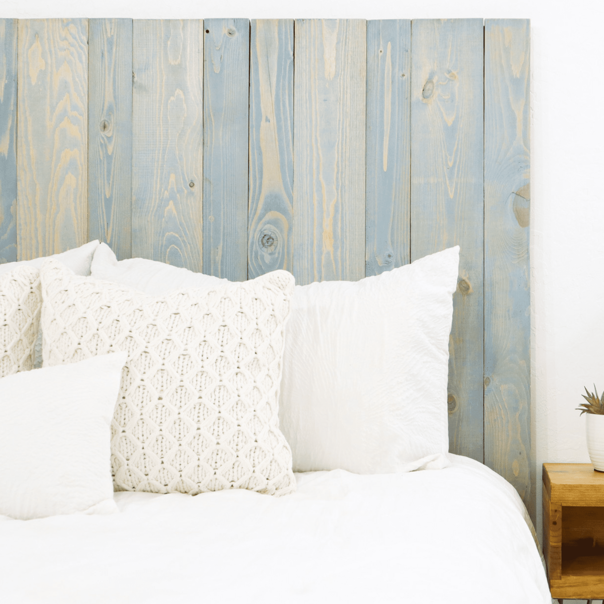 Barn Walls King Size Wooden Headboard, Cottage Design, Solid Wood, Wall ...