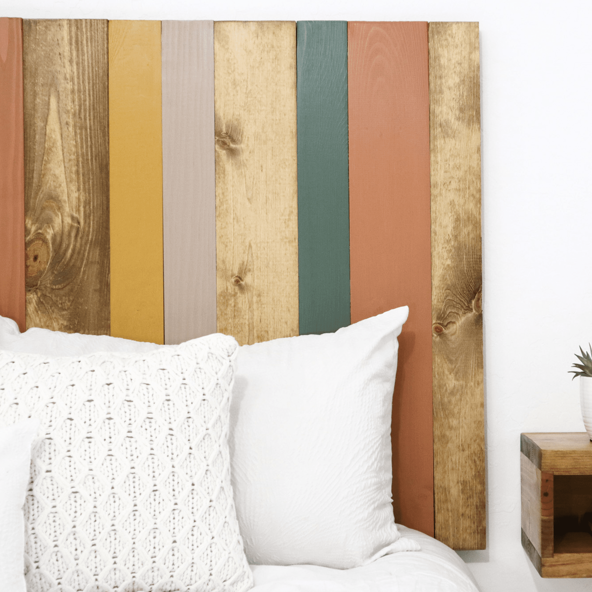 Barn Walls Earth Tone Mix Signature Design, Multicolored Solid Wood ...