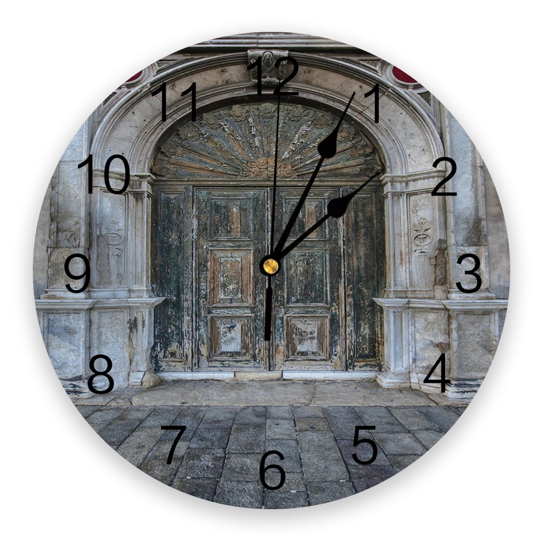 Barn Wooden Door Retro Creative Wall Clock For Home Office ration ...