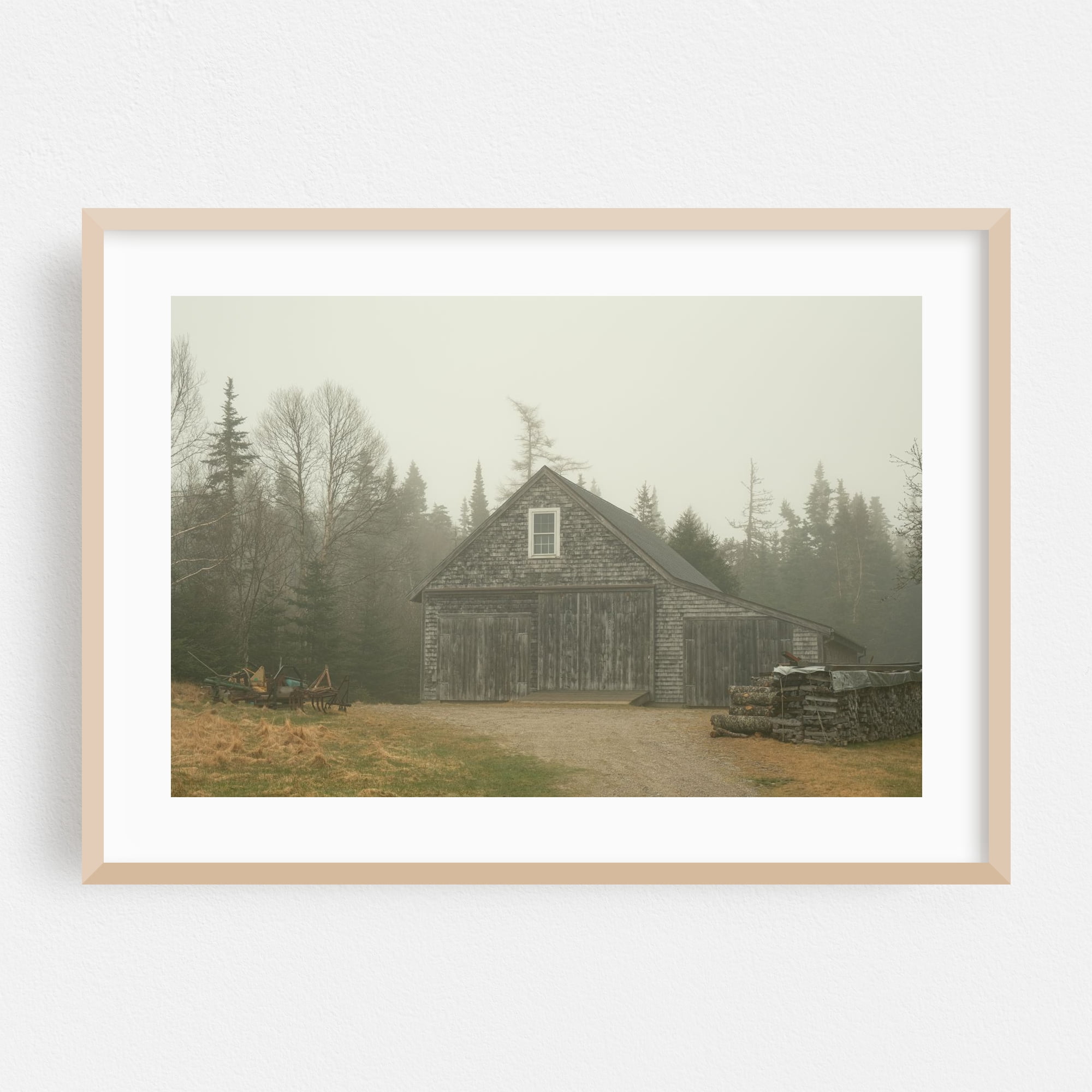 Barn in Fog, Beals Island 01 - Beals Maine Photography Barn Rustic ...