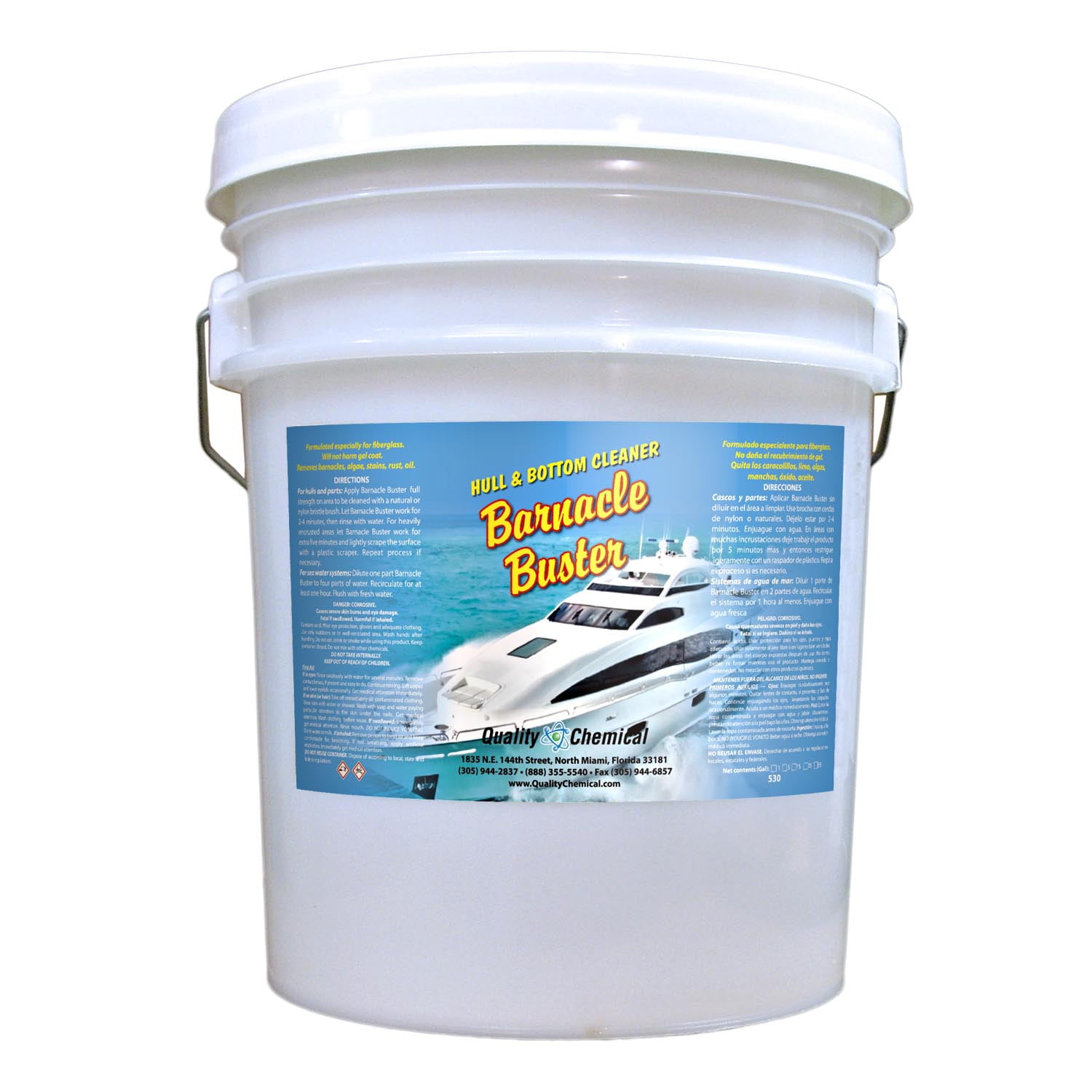 Barnacle Buster - 5 Gallon Pail of Concentrated Marine Growth Dissolver ...