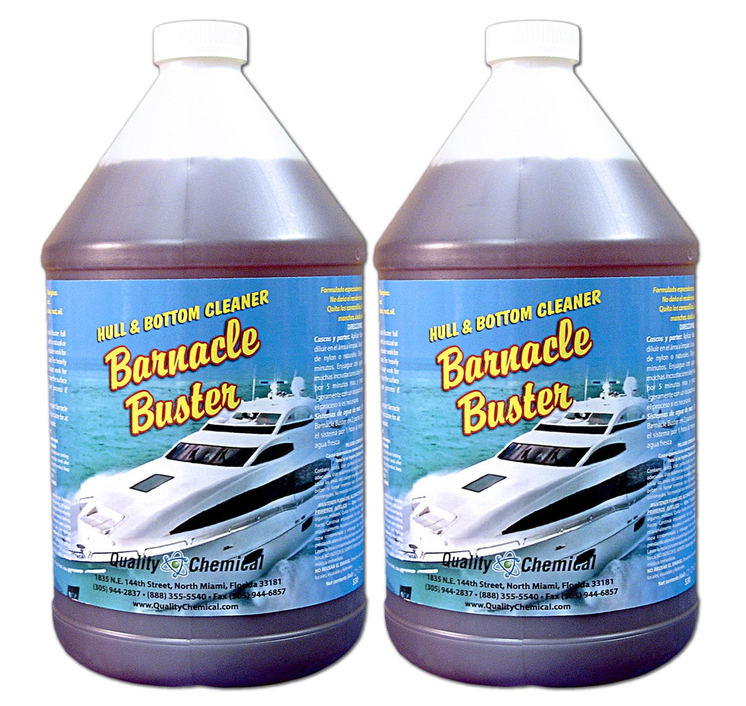 Quality Chemical Barnacle Buster Marine Growth Remover, 2 Gallon Case ...