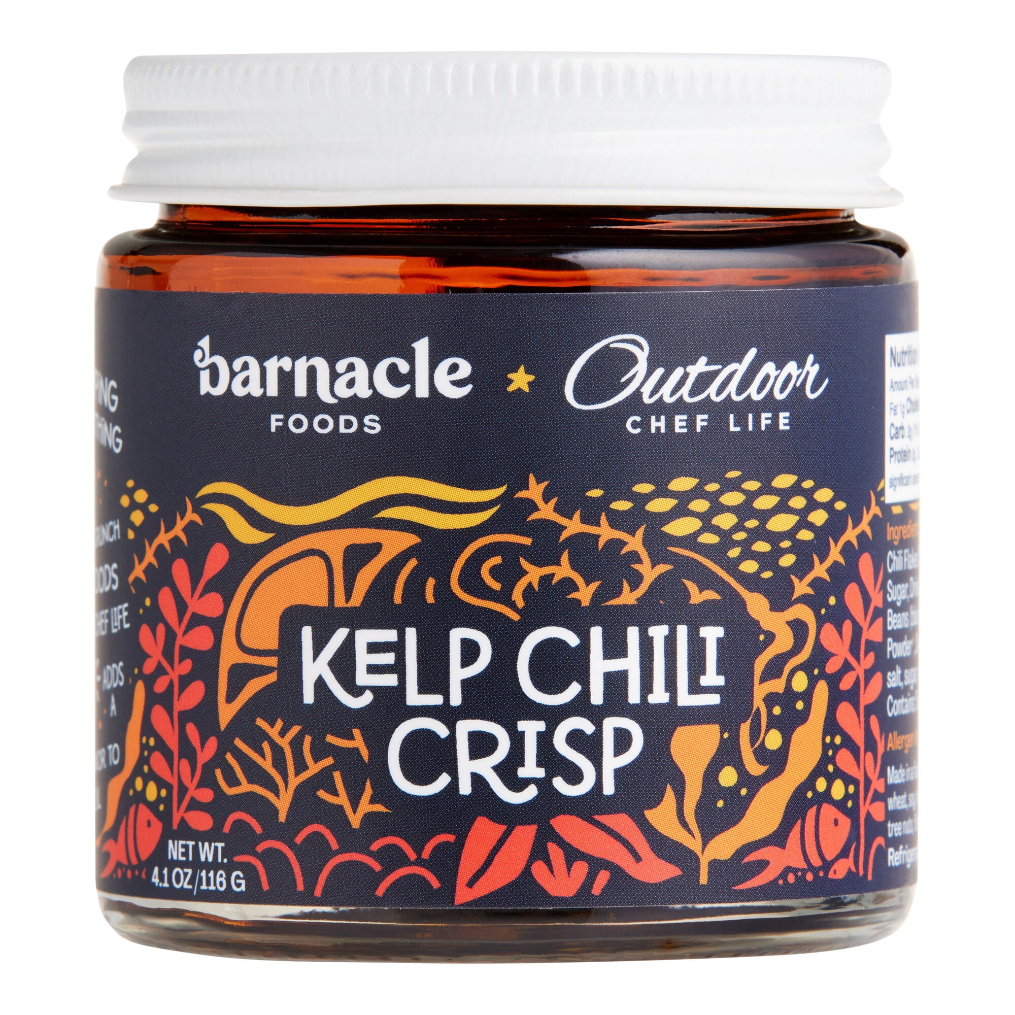 Barnacle Foods Outdoor Chef Life Kelp Chili Crisp 4.1 oz. Pack of 3 ...